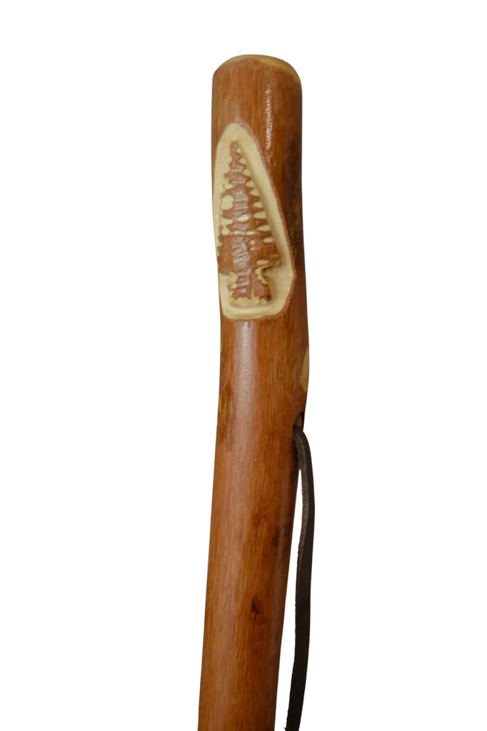 Arrowhead Walking Stick with Chiefs Arrowhead Carving - Handmade in USA ...