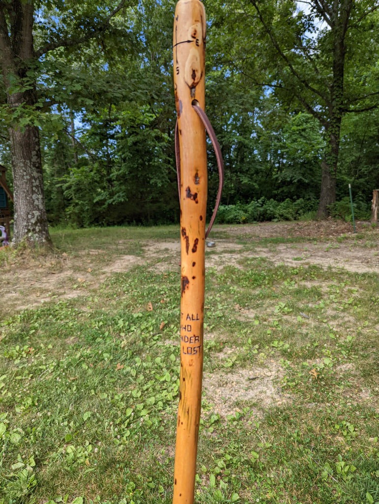 Compass Carving on Walking Stick - Built For Outdoor Recreation ...